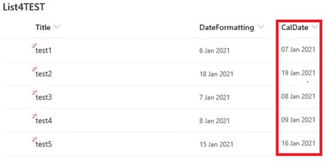 Getdate In Json For Column Formatting Is Returning Wrong Date Microsoft Qanda