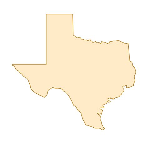 Blank Map Of Texas Printable Outline Map Of Texas Pdf Printable