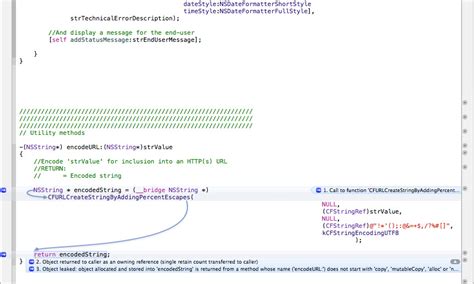 Objective C Ios App Memory Leaks After Doing Analyze In Xcode 45 Stack Overflow