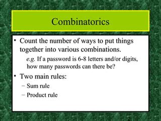Combinatorics PPT