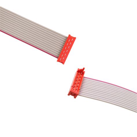 Pitch 254 Mm Pin Connector Wire Female Red Idc Flat Ribbon Cable Wire