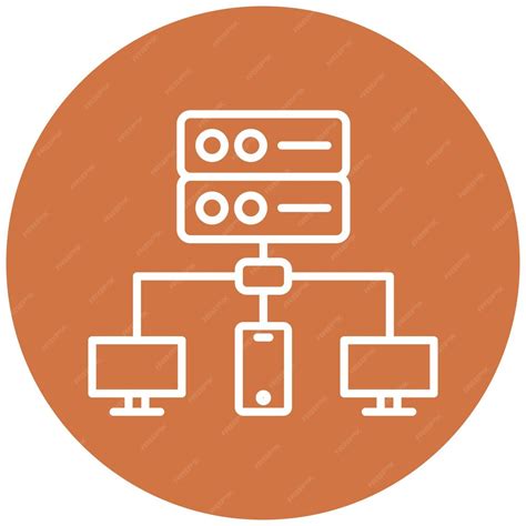 Premium Vector Vector Design Database Network Icon Style