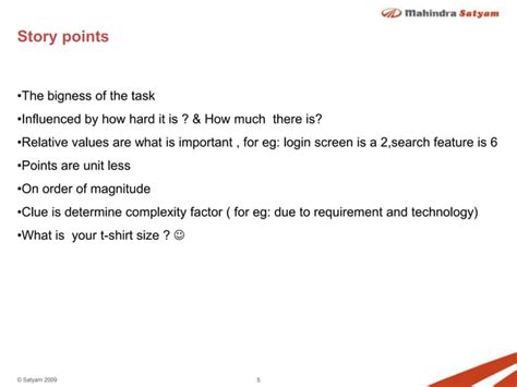 Agile Scrum Estimation PPT