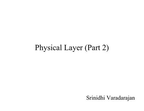Ppt Physical Layer Part 2 Srinidhi Varadarajan Fourier Series Even Powerpoint Presentation