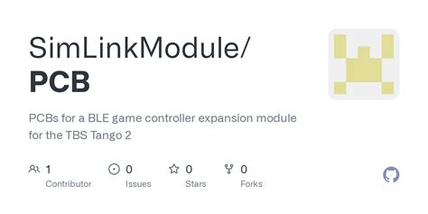 GitHub SimLinkModule PCB PCBs For A BLE Game Controller Expansion Module For The TBS Tango 2