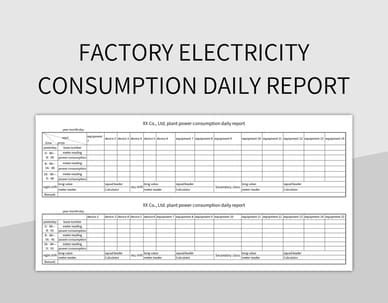 Free Daily Report Templates For Google Sheets And Microsoft Excel Slidesdocs