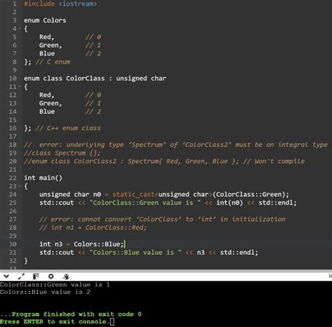 Cpp Cplusplus Enumclass Cpp11 Strongtyping Scopedenums Moderncpp