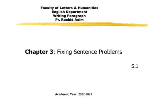 Parawritng 3 Fixingsentenceproblems 2ppt 3pdf
