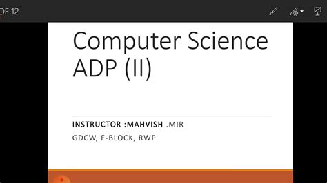 Computerdbms Lec 1chap 1 By Msmahvish Mir Youtube