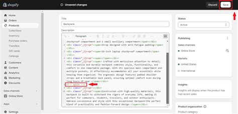 How To Easily Split Shopify Product Description Ecomposer