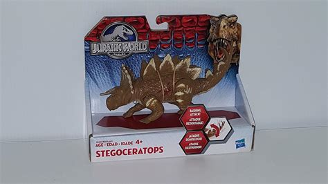 Rare Tan Brown Jurassic World Bashers And Biters Stegoceratops Toy Figure New 1827708006