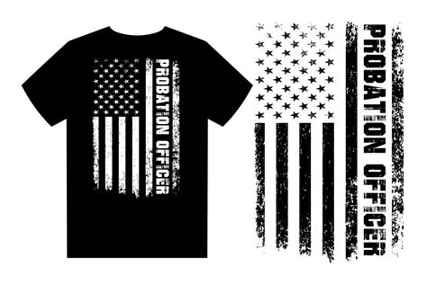 Probation Officer With Usa Flag Design Graphic By Flag Station