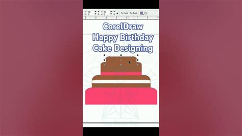 Cake Design Corel Draw Short Video Lunar Computer College Youtube