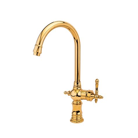 شیر اهرمی ظرفشویی ثابت مدل نگین طلایی براق قهرمان فروشگاه سدید پخش