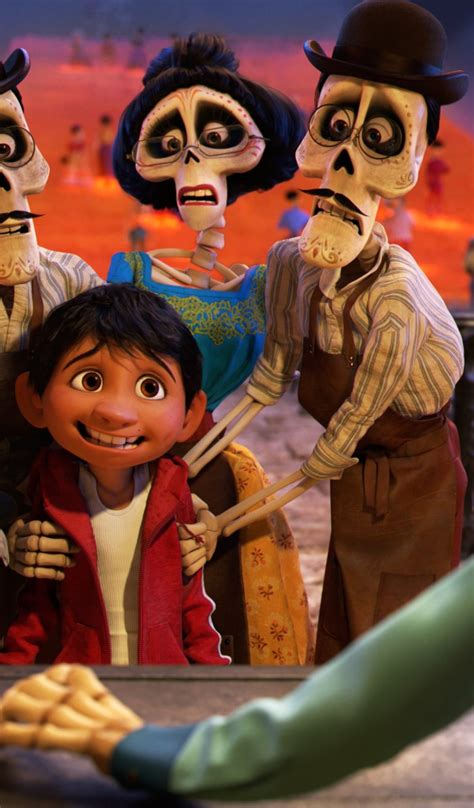 Download Wallpaper Pixar Hat Eyes Boy Coco Animated Film Bones