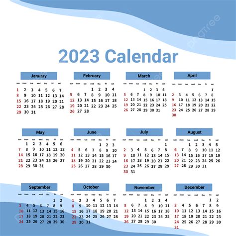 Diseno De Calendario 2023 Png 2023 Calendario 2023 Fecha Calendario Images