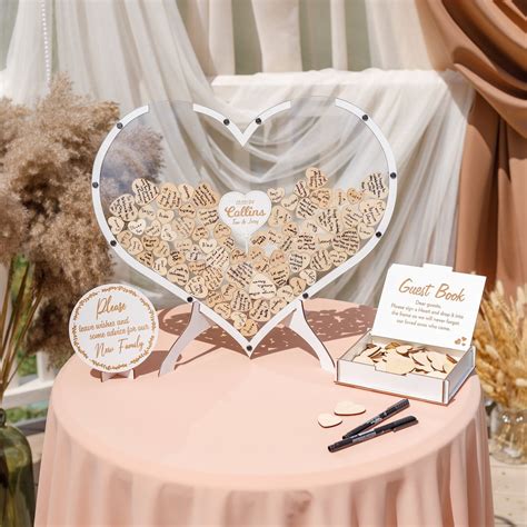 Personalized Wedding Guest Book Alternative Heart Guest Book T For