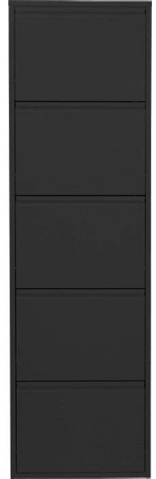 Caruso Skoskab 5 Låger Sort Kare