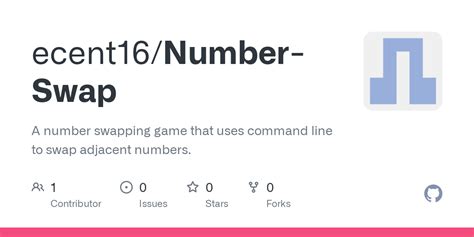 github ecent16 number swap a number swapping game that uses command line to swap adjacent