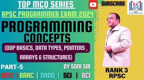 Programming Concepts Rpsc Programmer Exam 2024 Rpsc Programmer Programmer Part 5 Youtube