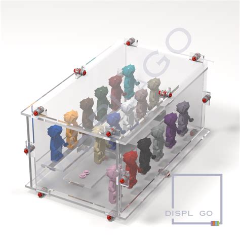 Display Case For LEGO Minifigures Series 1 27 For 18 Minifigures Stackable Display Case For