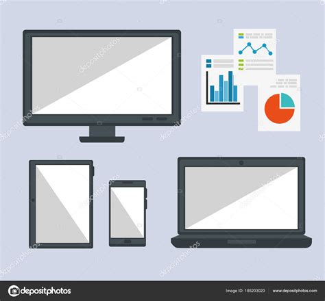 Big Data Set Icons Stock Vector By ©yupiramos 185203020