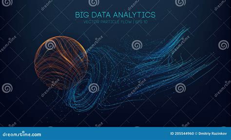 Big Data Analytics Abstract Vector Background 3d Vector Sphere Data