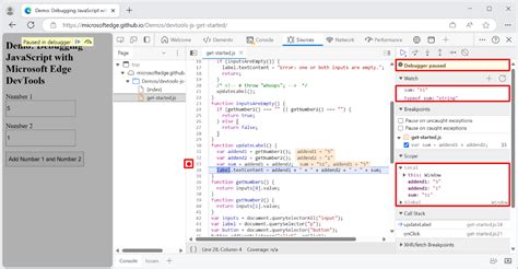 Sources Tool Overview Microsoft Edge Developer Documentation Microsoft Learn