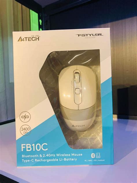 a4tech fstyler fb10c rechargeable bluetooth and 2 4ghz wireless mouse
