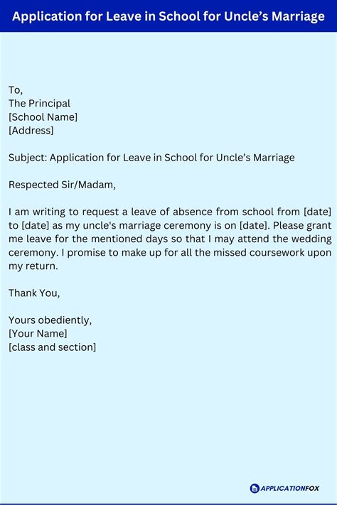 13 Samples Application For Leave In Babe For Marriage