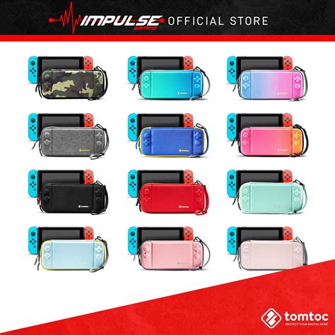 Tomtoc Nsw Nintendo Switch Oled Slim Fancy Case Black White Galaxy Sky Blue Twist Orange