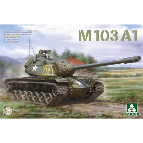 Takom Tak2139 1 35 M103 A1 Heavy Tank Model Military Kit