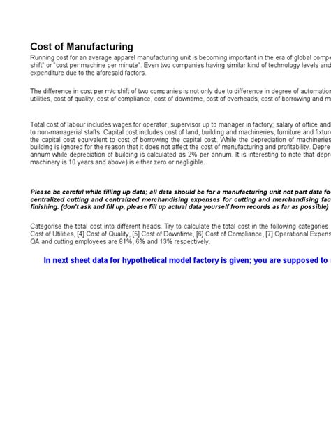 9 A Factory Cost Pdf Cost Expense