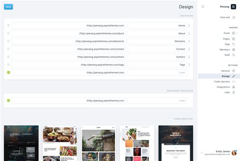 Github Aspirethemesghost Admin Rtl Css Make The Ghost Cms Dashboard