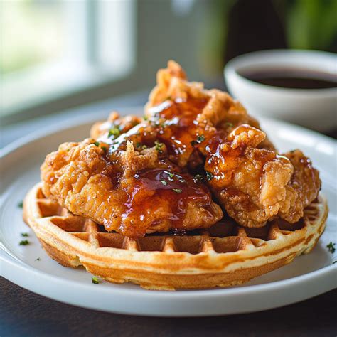 Chicken And Waffles A Deliciously Crispy And Fluffy Classic Recipe