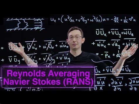 Free Video Turbulence Reynolds Averaged Navier Stokes Equations Momentum Equation From