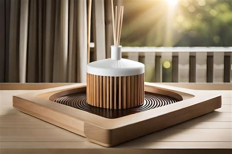 Premium Ai Image Aroma Diffuser With Wooden Sticks