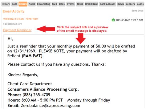 Emails Nested Tab Quickmail Forth