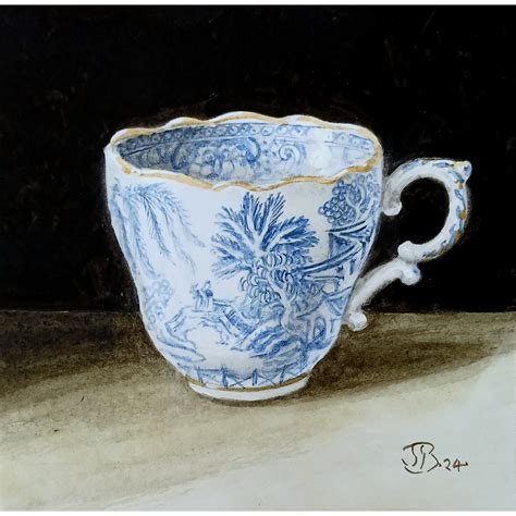 4277c Willow Teacup Jenny Barron Churchgate Gallery