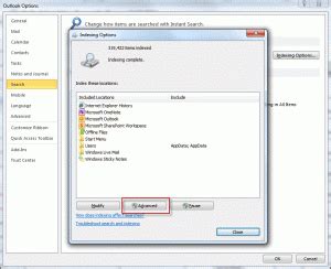 How To Rebuild Outlook S Search Index