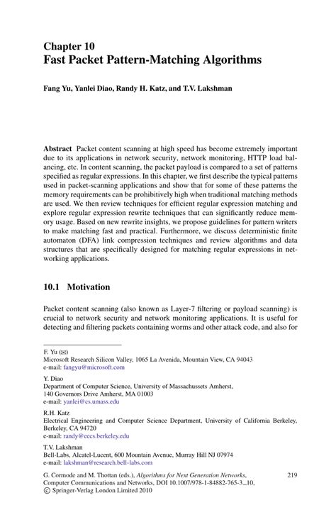 pdf fast packet pattern matching algorithms