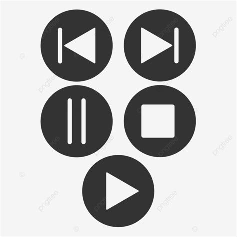 미디어 버튼 아이콘 재생 모양 패널 삽화 Png 일러스트 및 벡터 에 대한 무료 다운로드 Pngtree