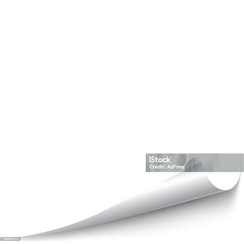 흰색 배경에 그림자가 있는 은색 페이지 컬 모서리입니다 벡터 3차원 형태에 대한 스톡 벡터 아트 및 기타 이미지 3차원 형태 가장자리 각도 Istock
