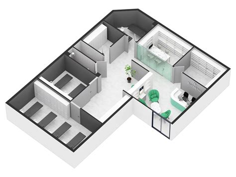 구월동 뷰티샵 아이소내부투시도평면도 3d 공간 모델링 포트폴리오 크몽