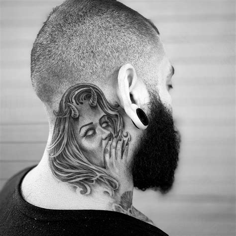 Devil Whispering In Ear Tattoo Design