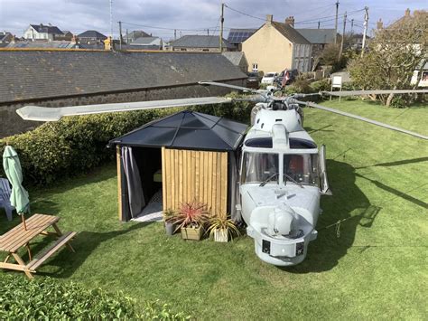 Haelarcher Helicopter Glamping Converted Navy Copter Lizard