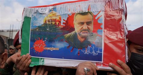 Funeral Held For Irans Irgc Commander Killed By Israel As Tehran Vows