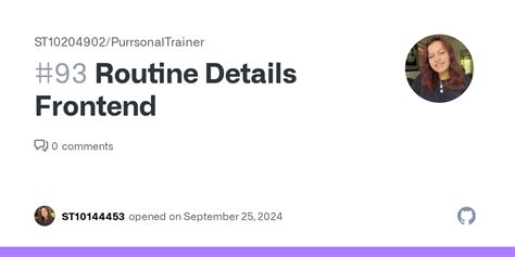 Routine Details Frontend · Issue 93 · St10204902purrsonaltrainer · Github
