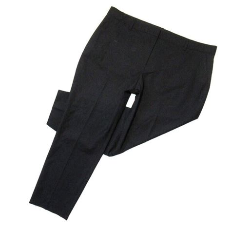 Theory Pants And Jumpsuits Nwt Theory Treeca In Black Traceable Wool Stretch Ankle Pants 8