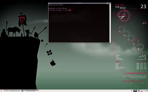 debian xfce conky r unixporn